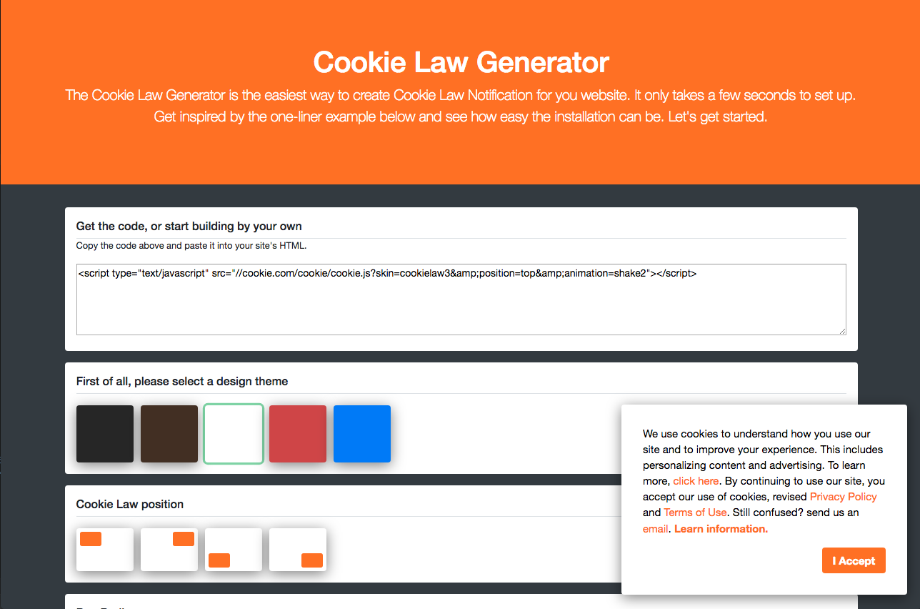 Embed Cookie - Cookie Law Generator by codenamenina | CodeCanyon Embed Cookie - Cookie Law Generator by codenamenina | CodeCanyon
